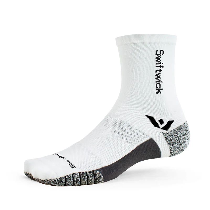 Swiftwick Flite XT Five SW White Sock | Swift Sports